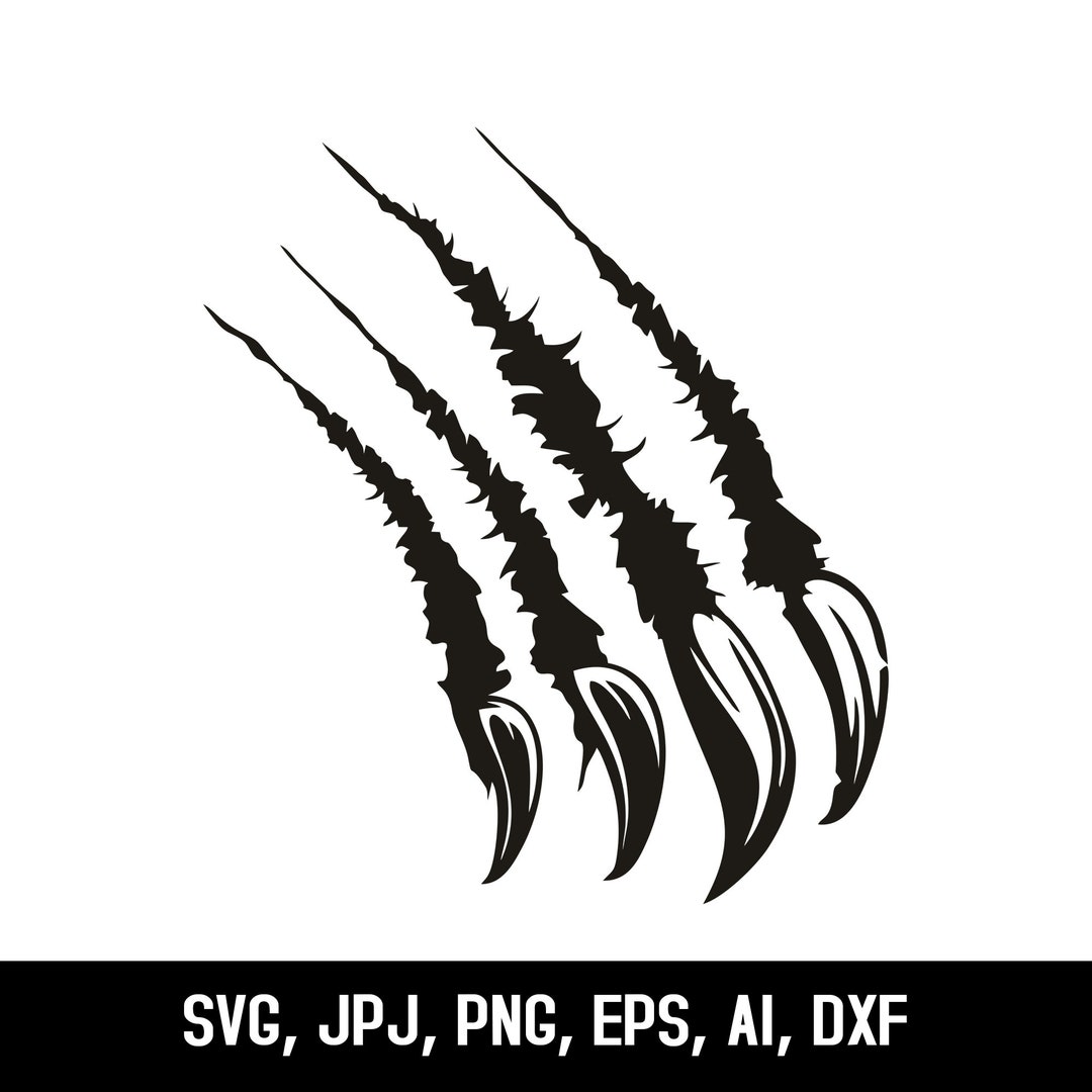 Claw Marks Svg,claw Skratch Svg,instant Download,svg, PNG, EPS, Dxf ...