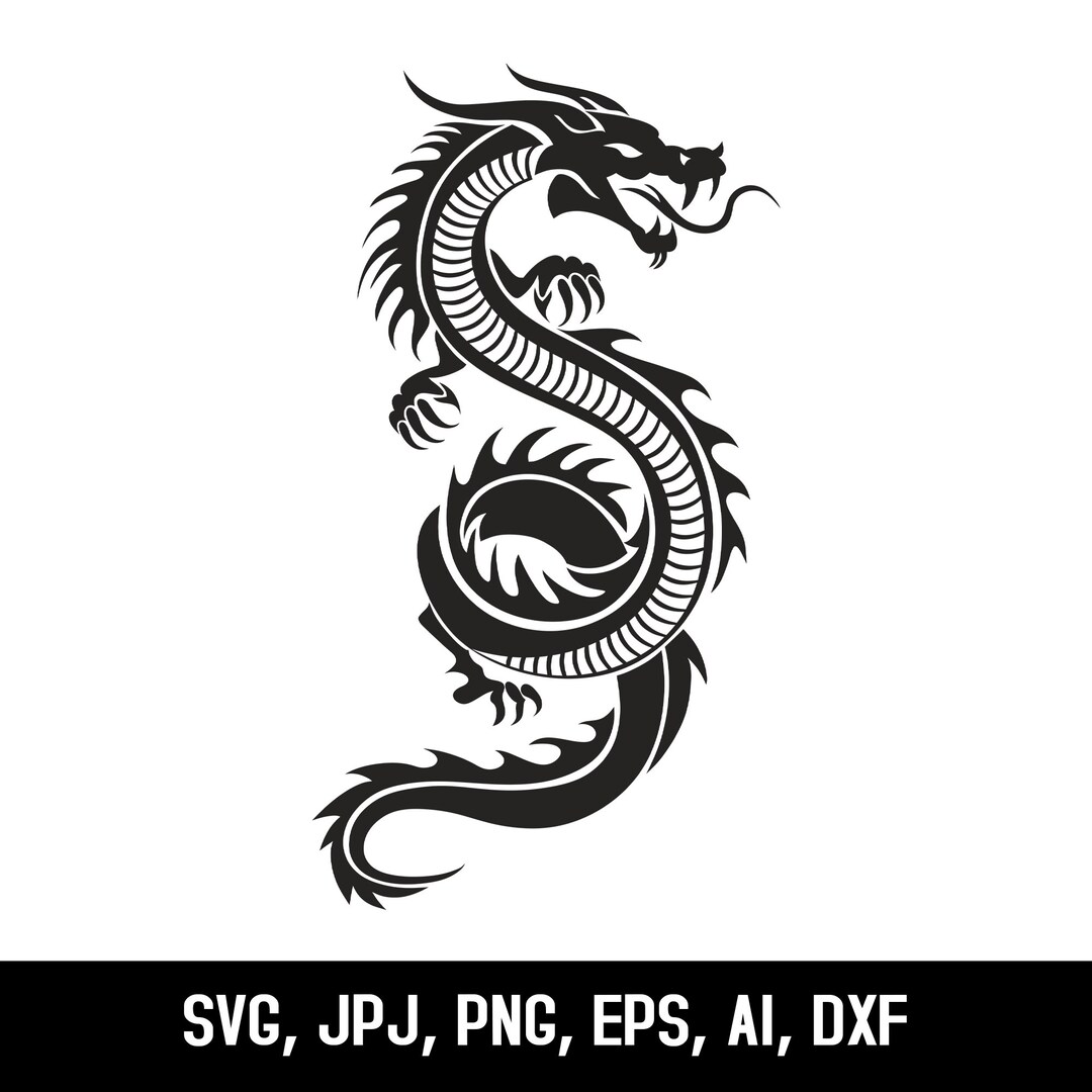 Dragon Svg,instant Download,svg, PNG, EPS, Dxf, Jpg Digital Download - Etsy