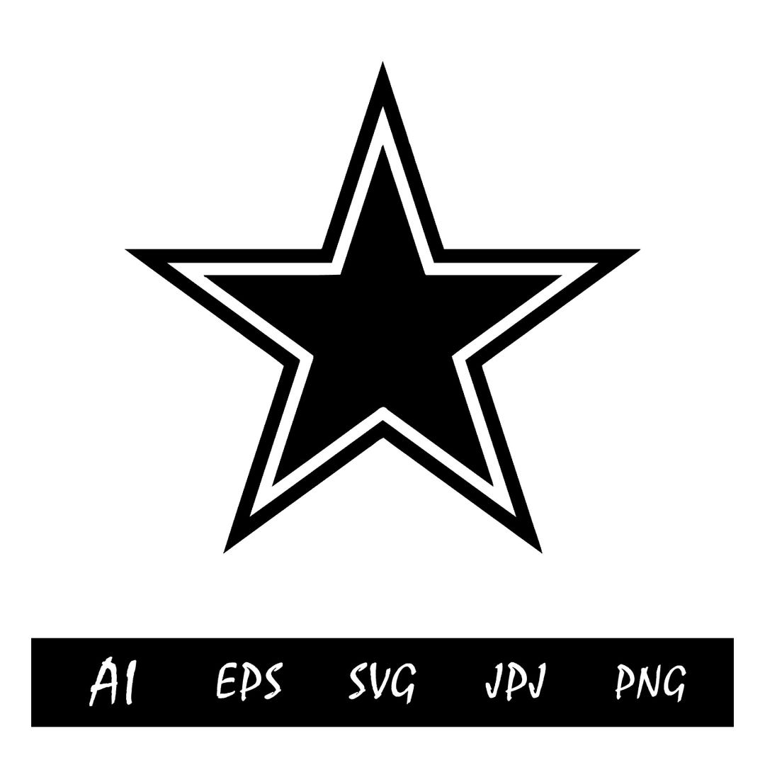 Star Svg, Star Cut File, Star Outline Desing, Double Star Svg, Star ...