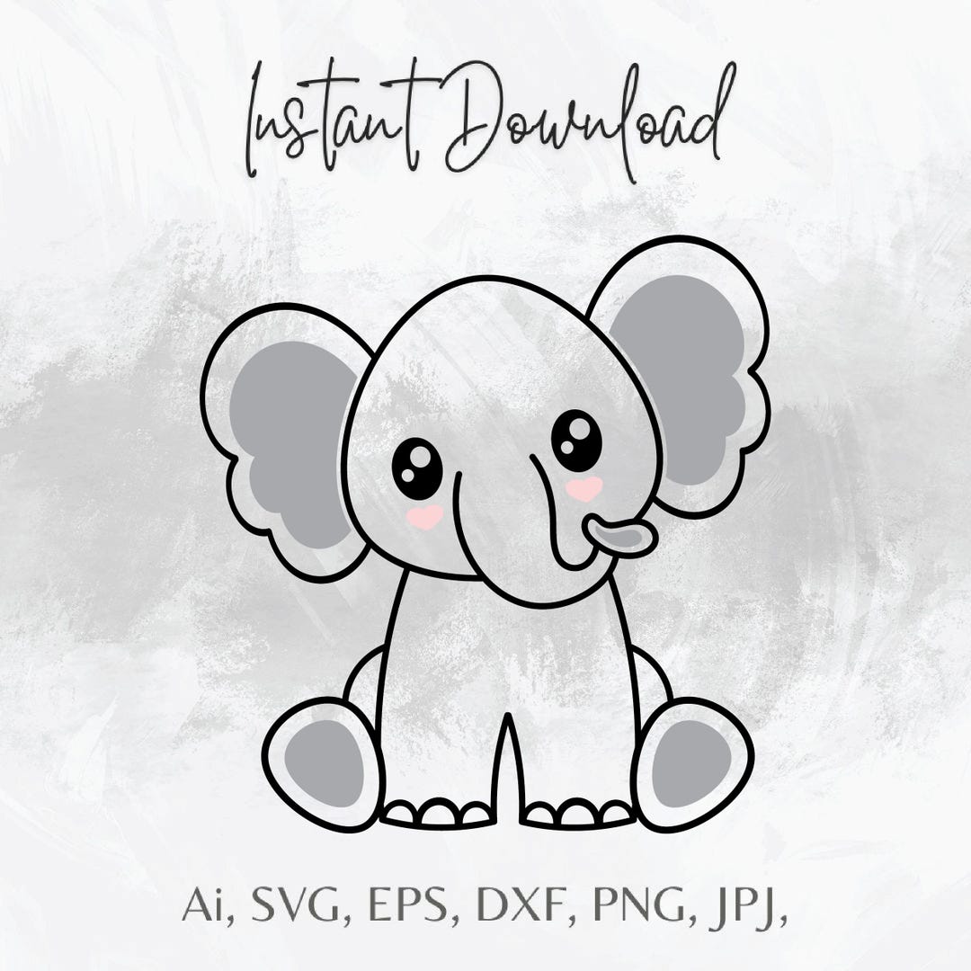 Baby Elephant Svg Png Baby Boy, Baby Girl, Elephant Baby Shower Shirt ...