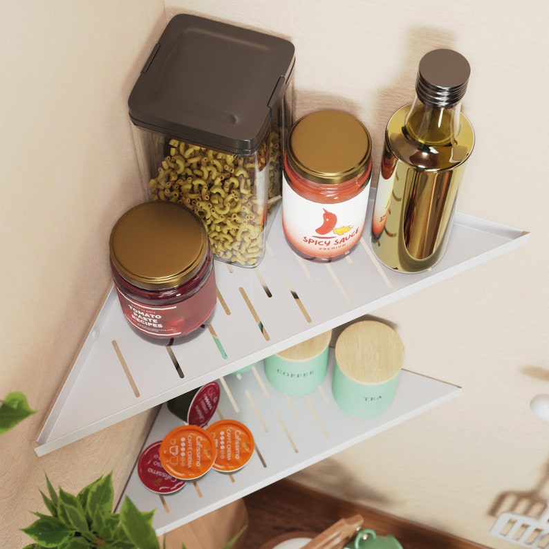Kitchen Corner Shelf Corner Shelf Floating Corner Shelf Stainless Steel ...