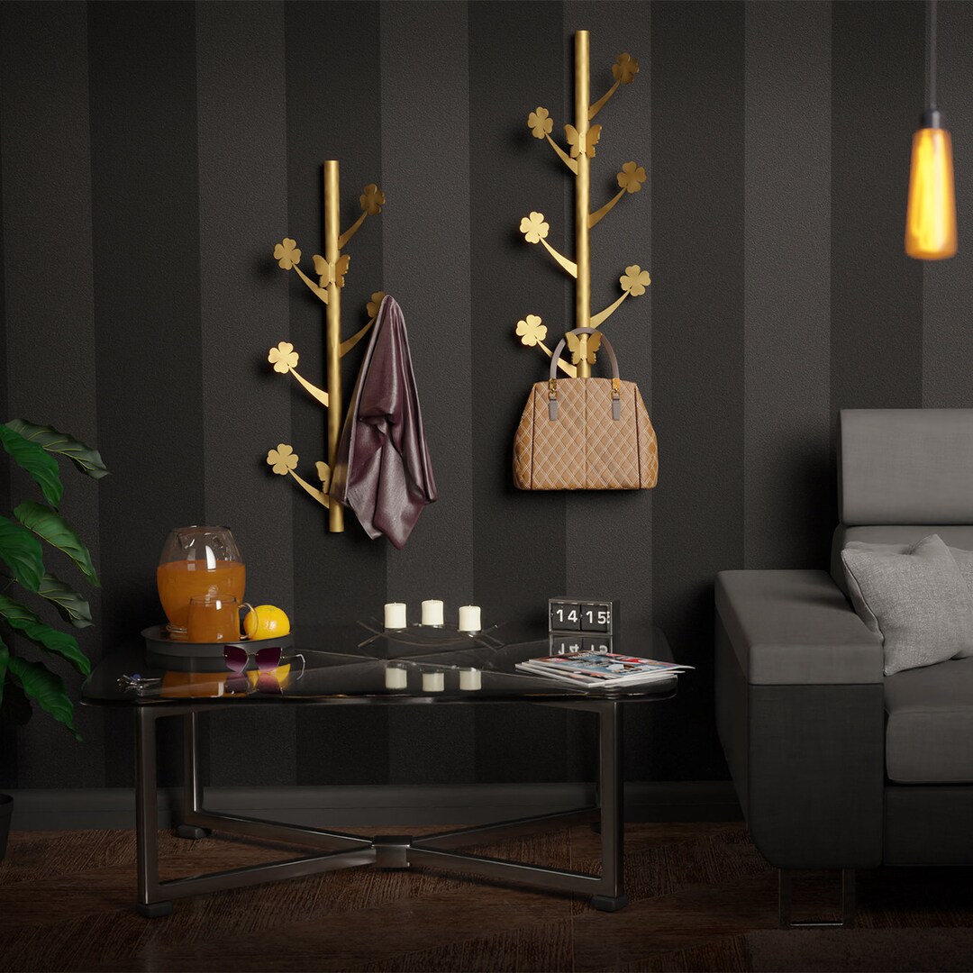 Modern Coat Rack Clothing Rack Coat Hooks Coat Hanger Wall Coat Rack ...