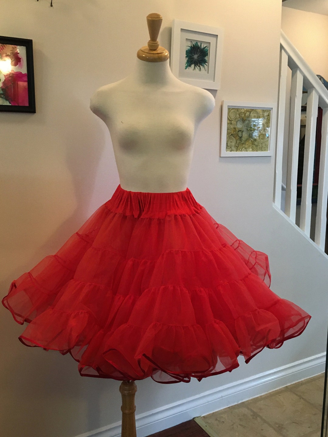 Square Dance Skirt, Crinoline Skirt, Lolita Skirt, Petticoat, Ruffle ...