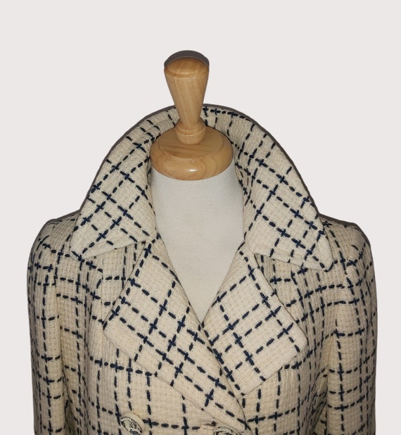 Women's 1960s Long Wool Coat Spring Coat Boucle Fabric | Etsy