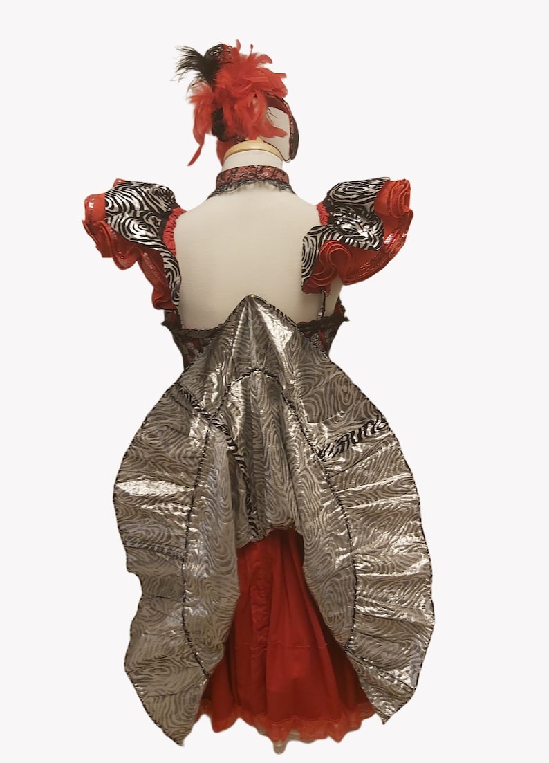 Vintage Saloon Girl Costume Corset Dress - Etsy