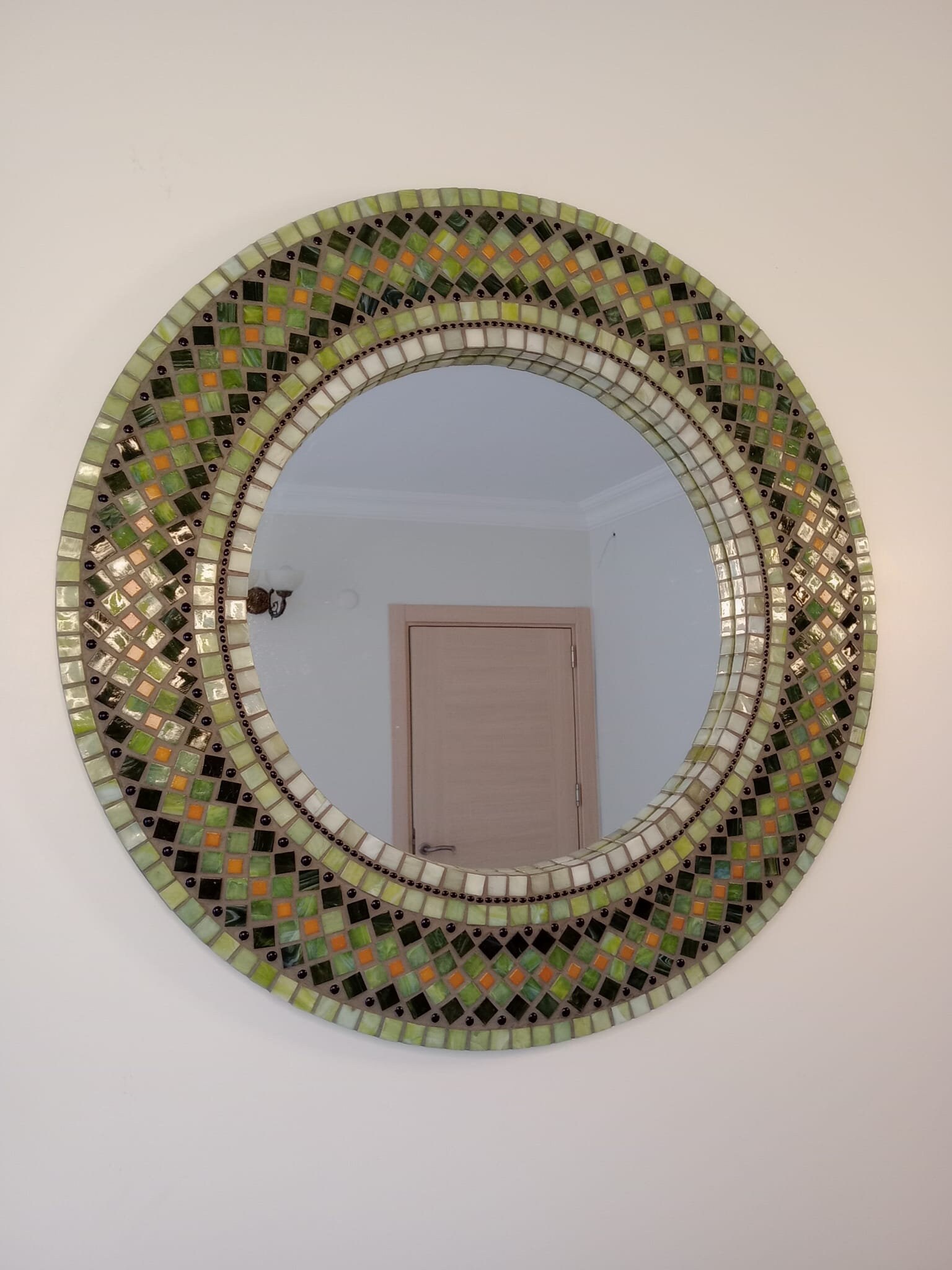 Glass Mosaic Mirror , Rectangular Mosaic Mirror ,wall Mirror - Etsy