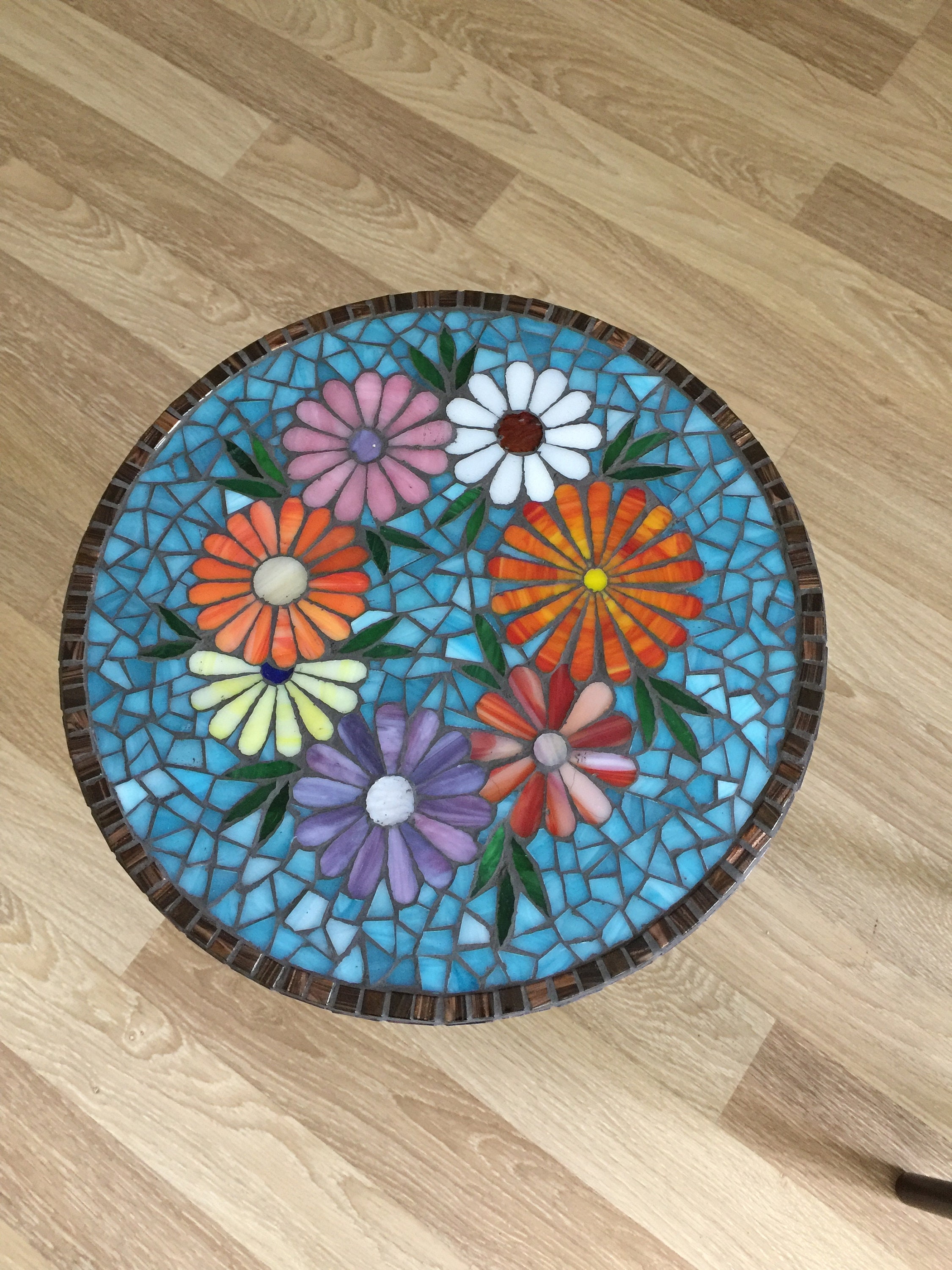 Mosaic Coffee Tables, Flowers, Small Tables, Floral Mosaic Tables,twins ...