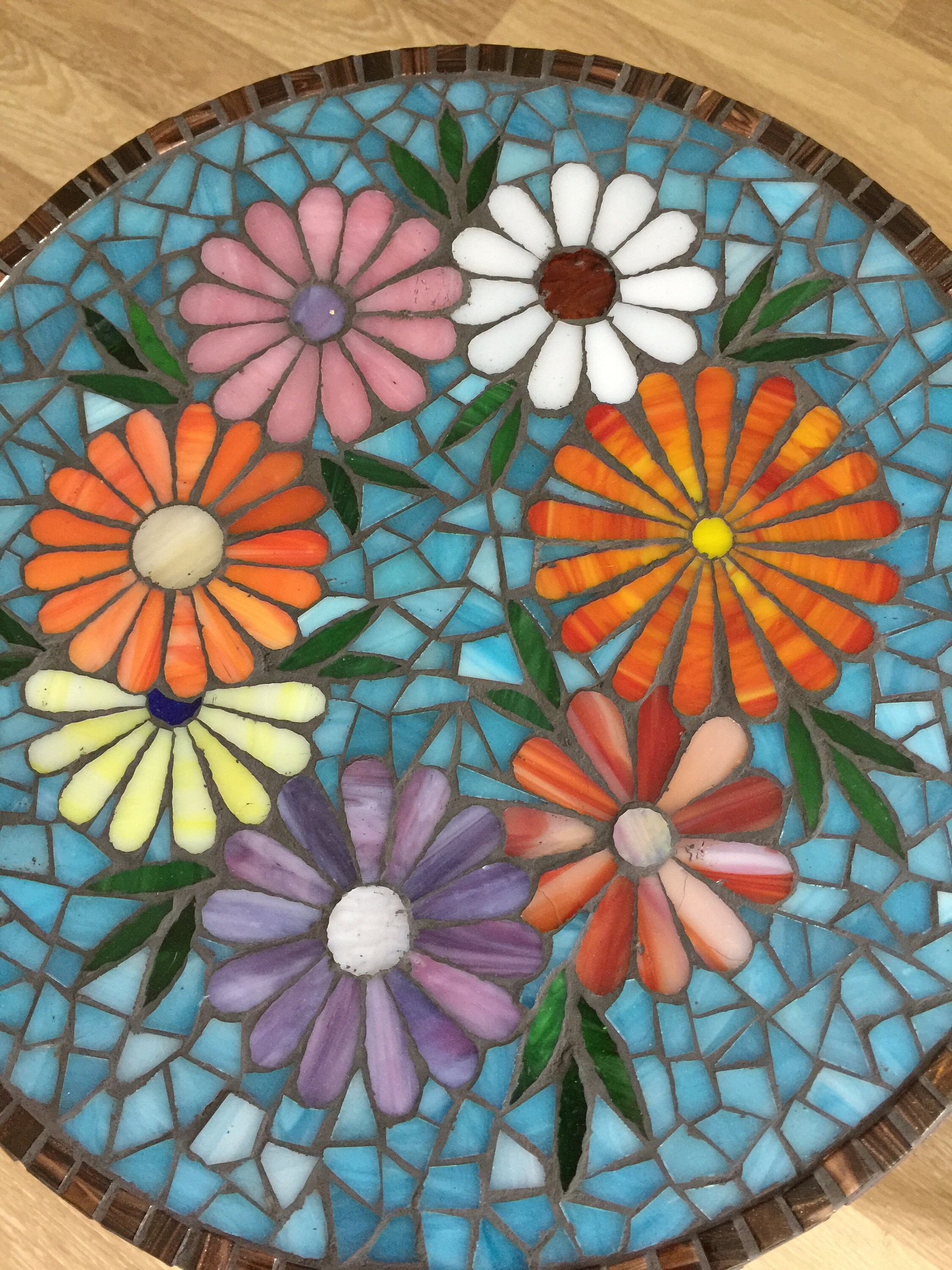 Mosaic Coffee Tables, Flowers, Small Tables, Floral Mosaic Tables,twins ...