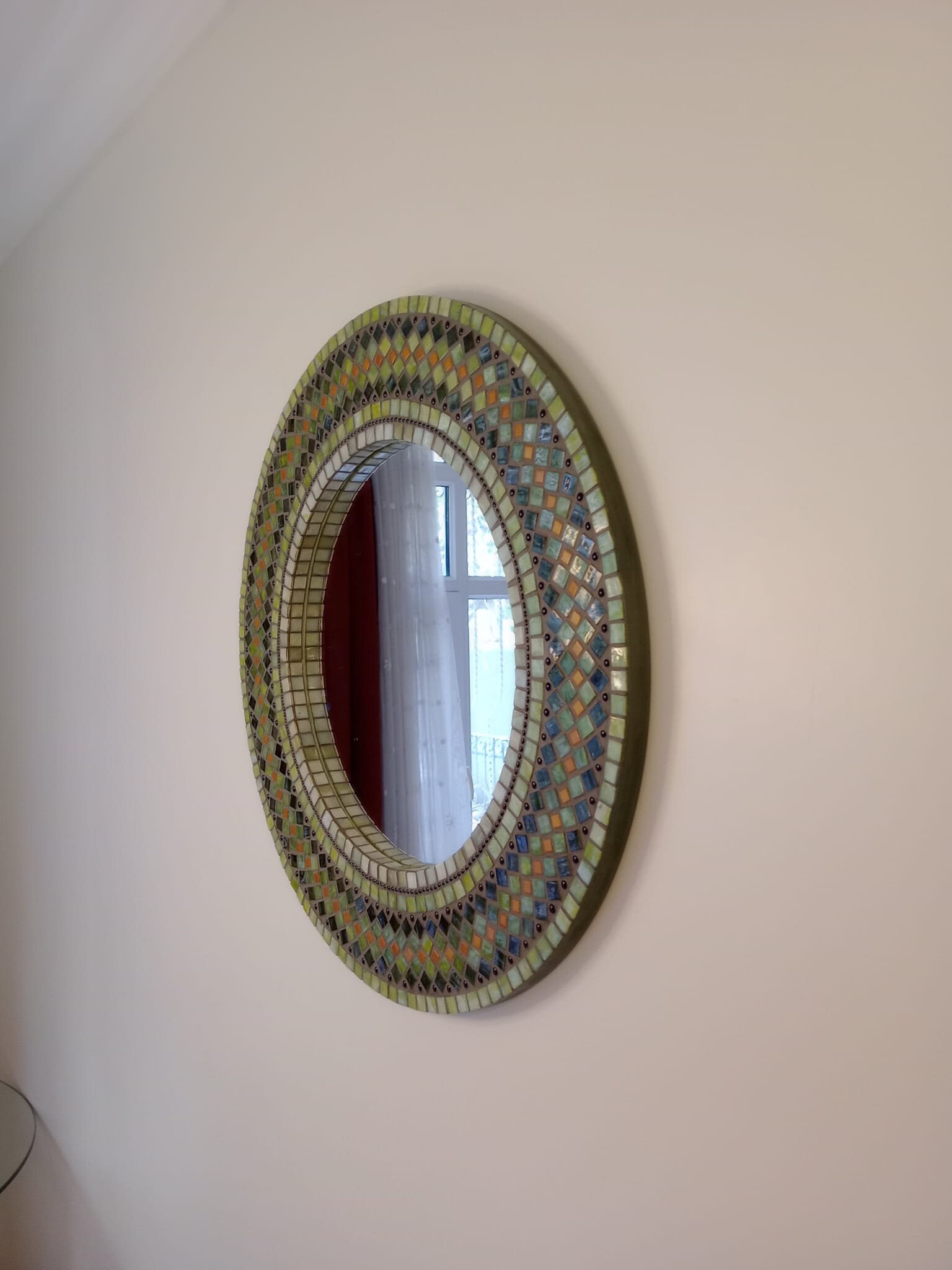 Glass Mosaic Mirror , Rectangular Mosaic Mirror ,wall Mirror - Etsy