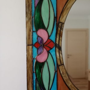 Stained Glass Mirror. Stainedglass Design , Hand Made , Wall Decoration ...