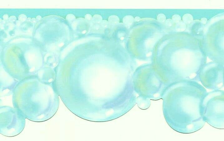 Aqua Bubbles Wallpaper Border - Etsy