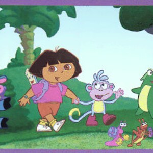 Dora the Explorer and Friends Wallpaper Border Nk2100b - Etsy