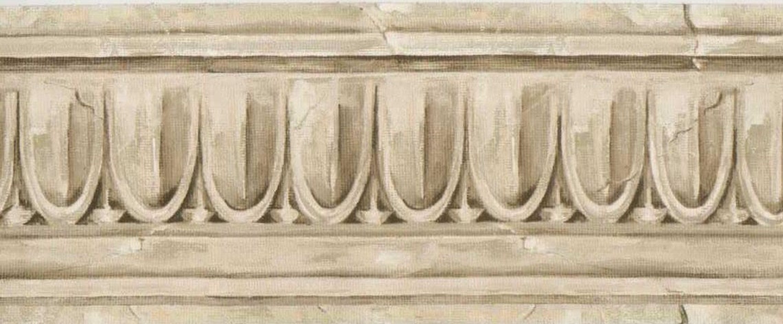 Architectural Crown Moulding Wallpaper Border 30706230 - Etsy