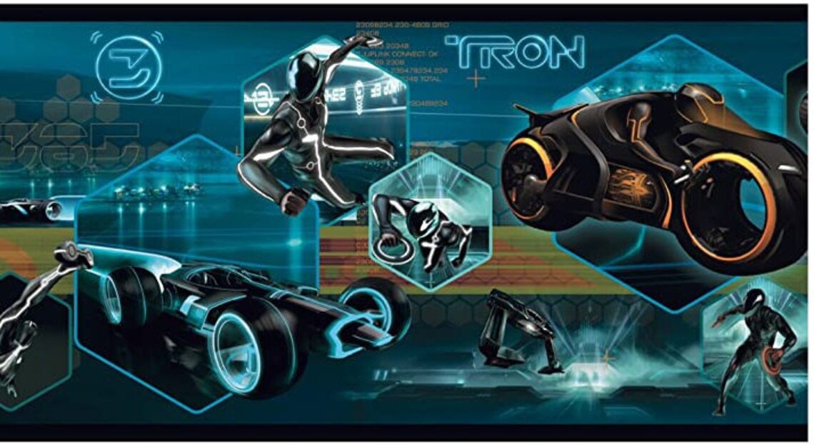 Disney Tron Wallpaper Border Dk6066bd - Etsy