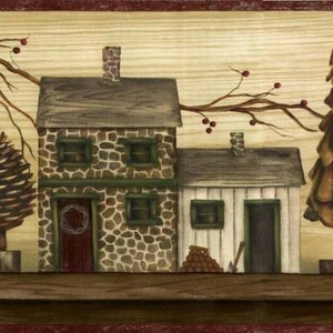 Rustic Lodge Cabins Wallpaper Border Tc48072b - Etsy