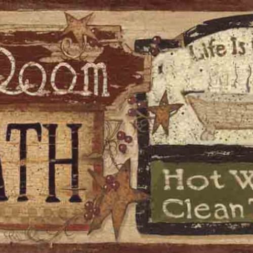 Gathering Room Signs Wallpaper Border Ffr20061b - Etsy