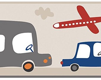 Red Truck Wallpaper Border - Etsy