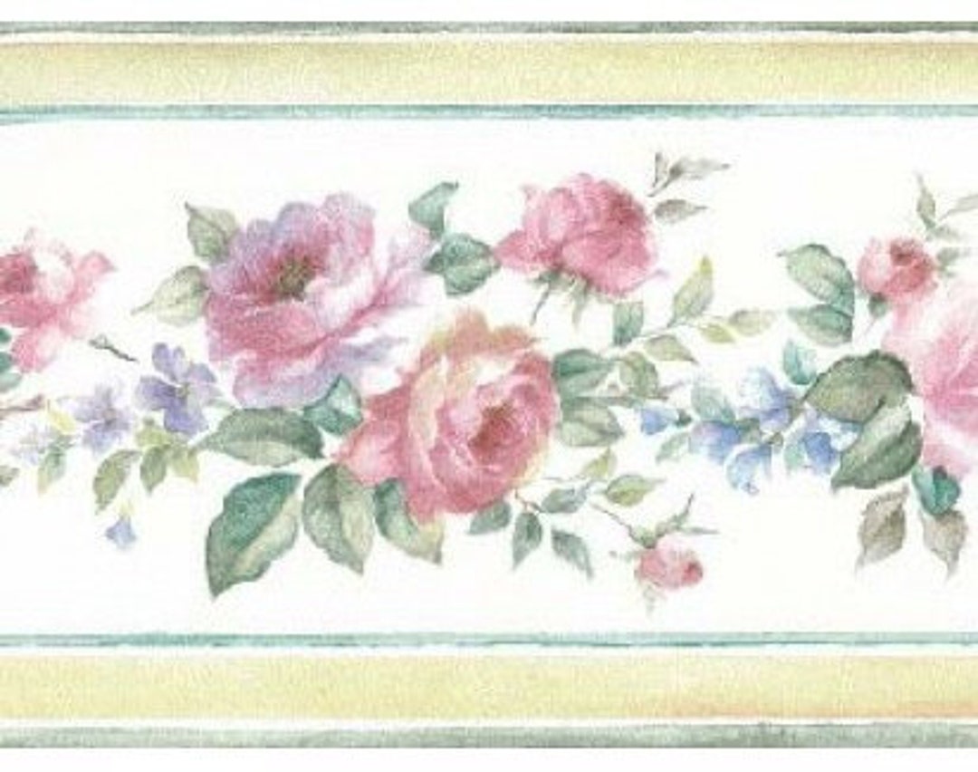Mini Floral Rose Wallpaper Border PP76567 - Etsy