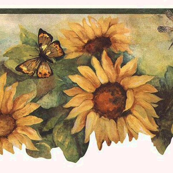 Sunflower Wall Border - Etsy