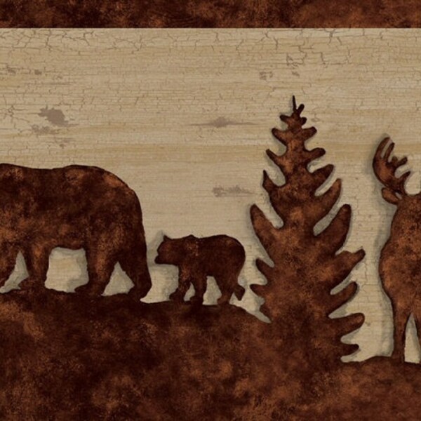 Deer Wallpaper Border - Etsy