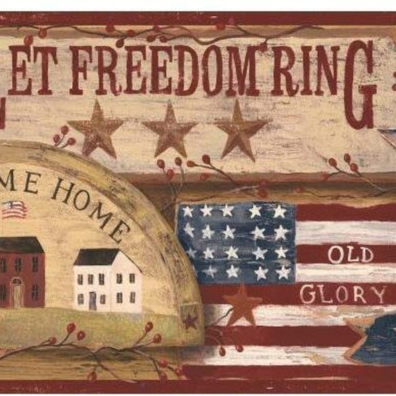 Patriotic Wallpaper Borders - Etsy