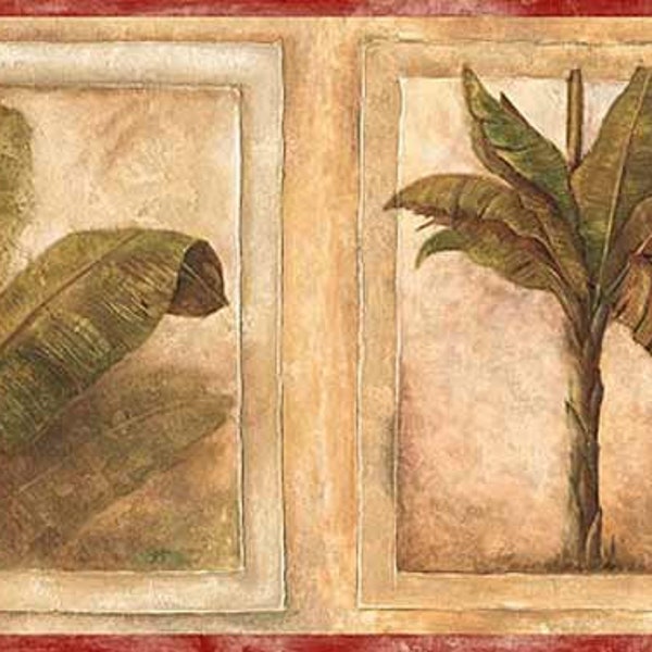 Palm Tree Wallpaper Border - Etsy