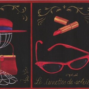 Ladies Red Hat Society Wallpaper Border Kbe12501b / Fp00401b - Etsy