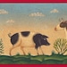 Primitive Folk Art Animals Wallpaper Border 250b69201 - Etsy