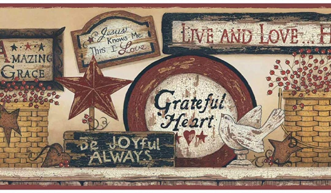 Phrases of Faith Wallpaper Border Cb5533bd - Etsy