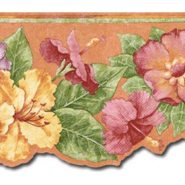 Scalloped Floral Wallpaper Borders - Etsy