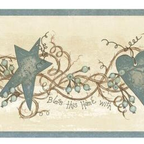 Hearts and Stars Wallpaper Border - Etsy