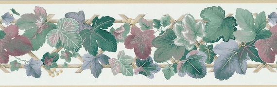 Green Leaf Wallpaper Border