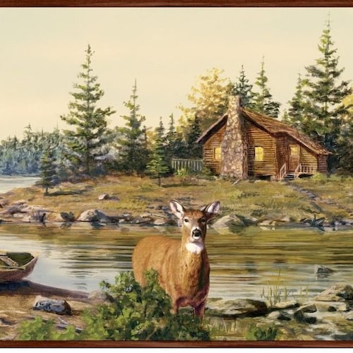 Cabin in the Woods Wallpaper Border Ch7842bd - Etsy