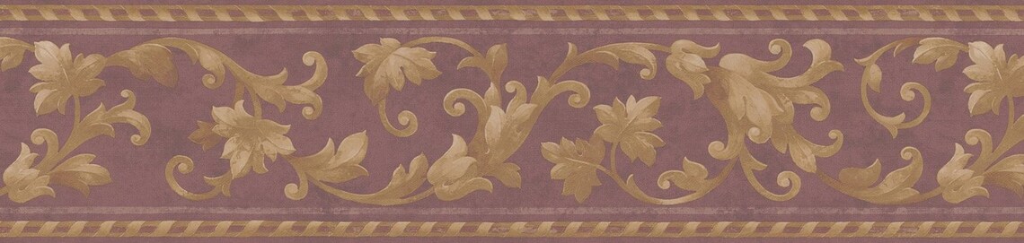 Architectural Satin Scroll Wallpaper Border 71b06611 - Etsy