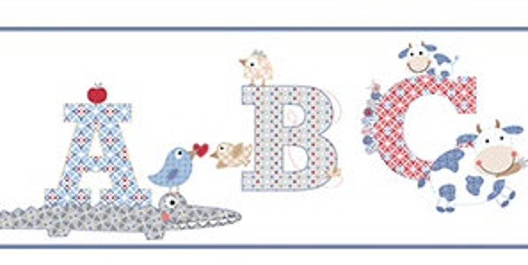 Alphabet Wallpaper Border - Etsy