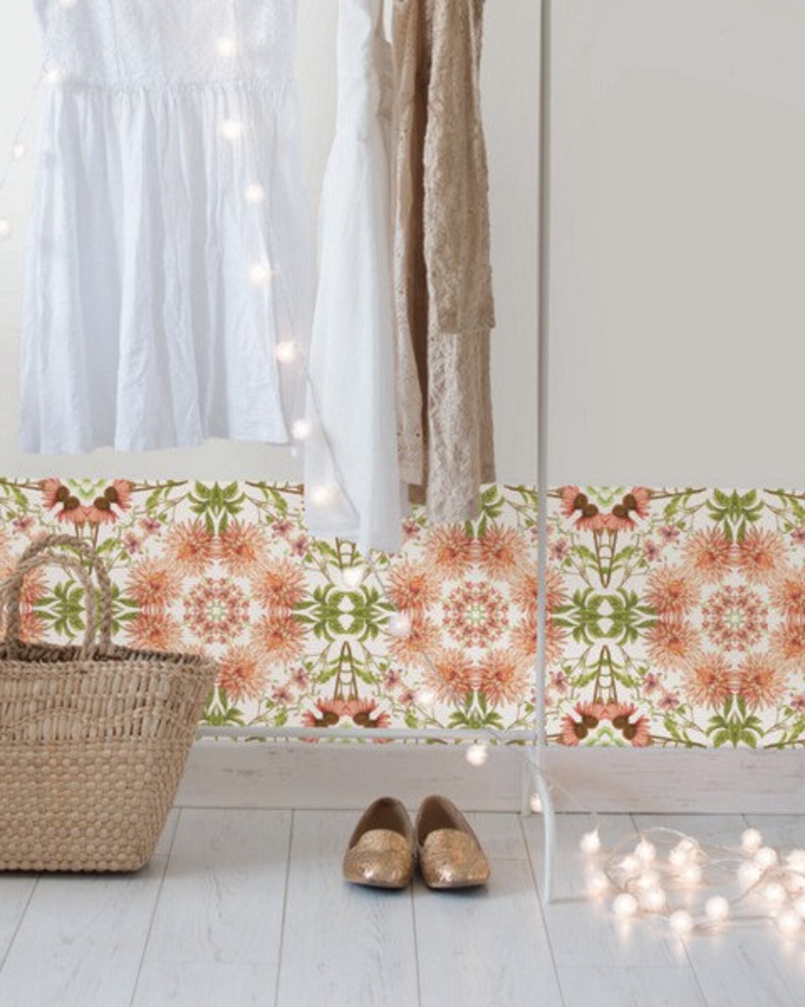 Perception Botanical Wide Wallpaper Border White Bp8140bd - Etsy