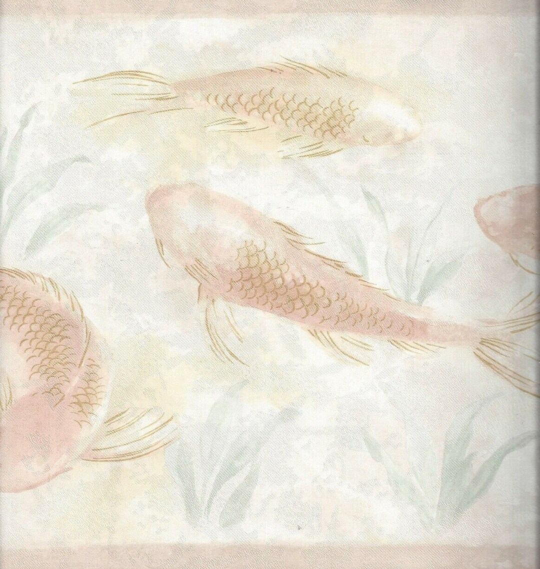 Tropical Koi Fish Wallpaper Border 451-1707 - Etsy