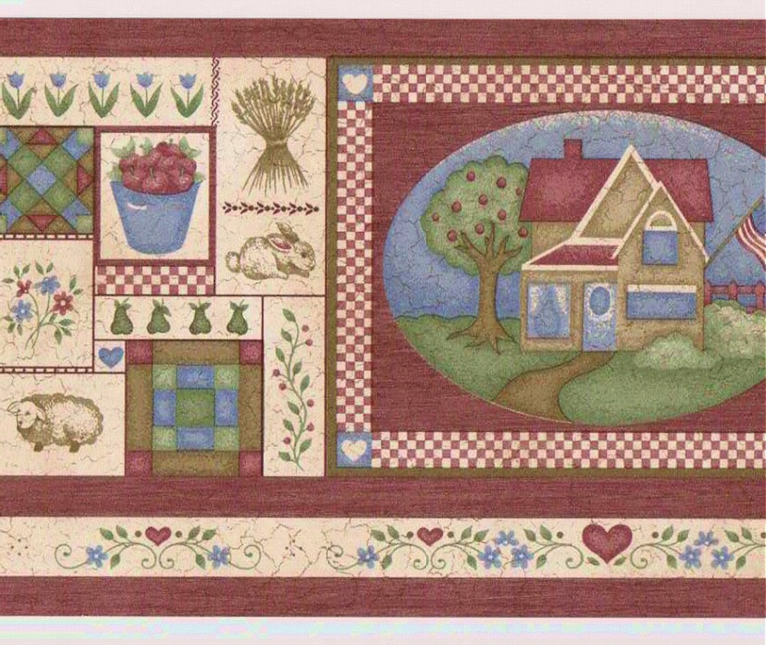Country Charm Wallpaper Border 7007-450 - Etsy