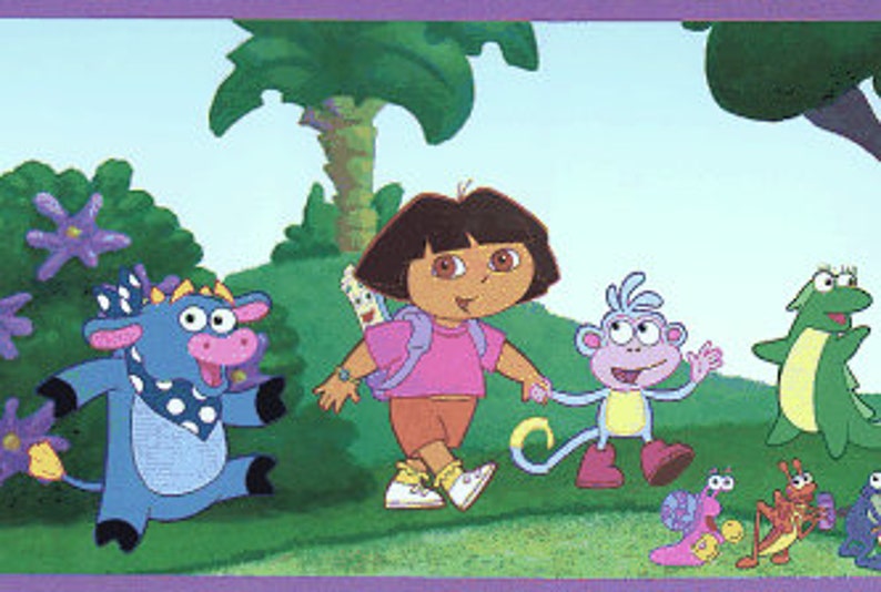 Dora the Explorer and Friends Wallpaper Border Nk2100b - Etsy