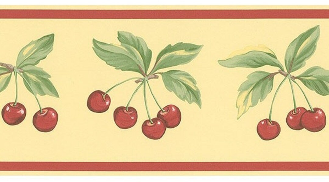 Cherries Wallpaper Border FK78463 - Etsy