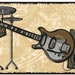 Rock N Roll Guitar Music Wallpaper Border Bg1677b - Etsy