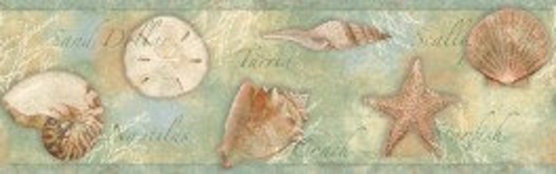 Sea Shells Wallpaper Border - Etsy
