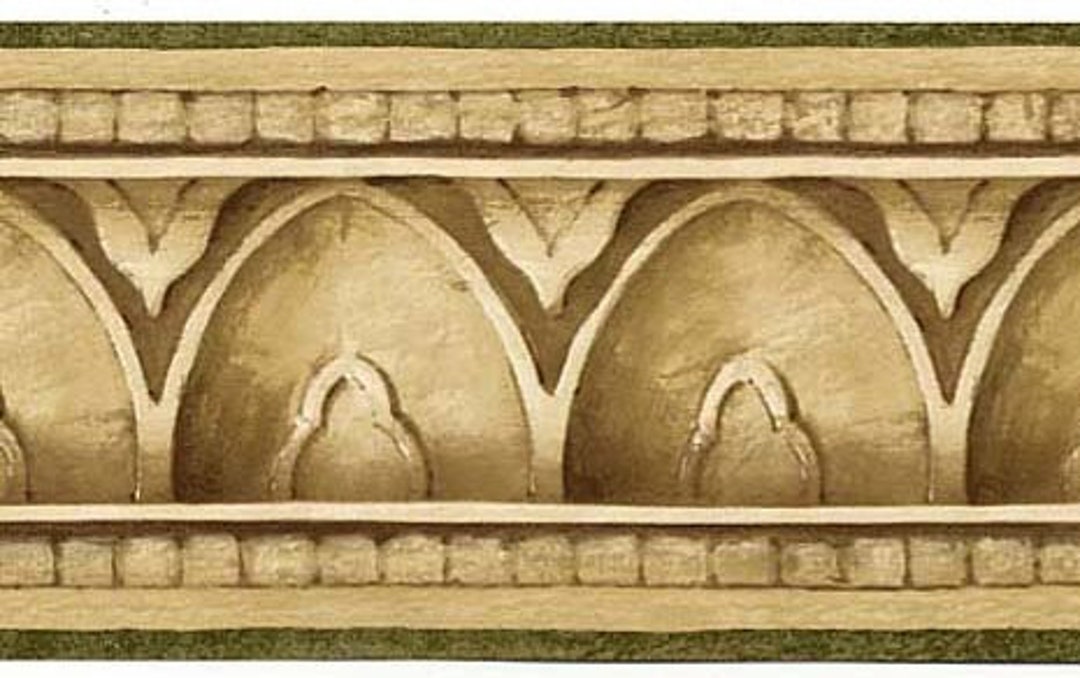 Architectural Moulding Wallpaper Border Eb064175b - Etsy