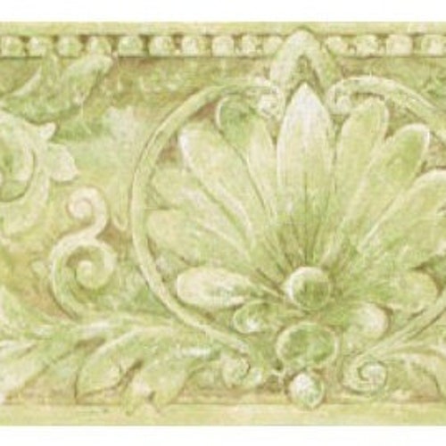 Architectural Leaf Wallpaper Border - Etsy