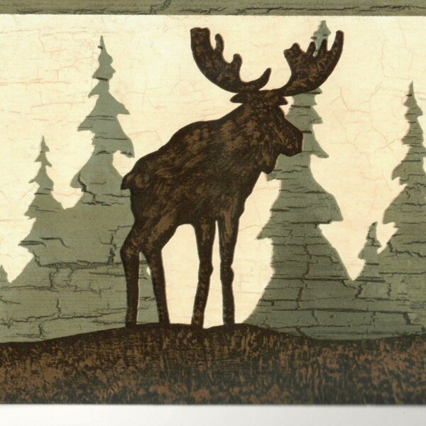 Bear and Moose Wallpaper Border - Etsy