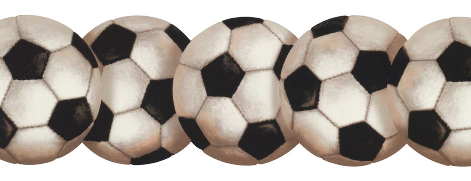 Soccer Balls Wallpaper Border - Etsy
