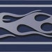 Blue and Silver Flames Wallpaper Border BVB63539 - Etsy