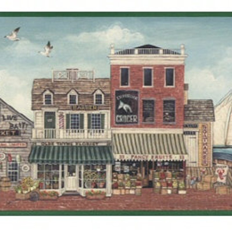 Seaside Wallpaper Border - Etsy