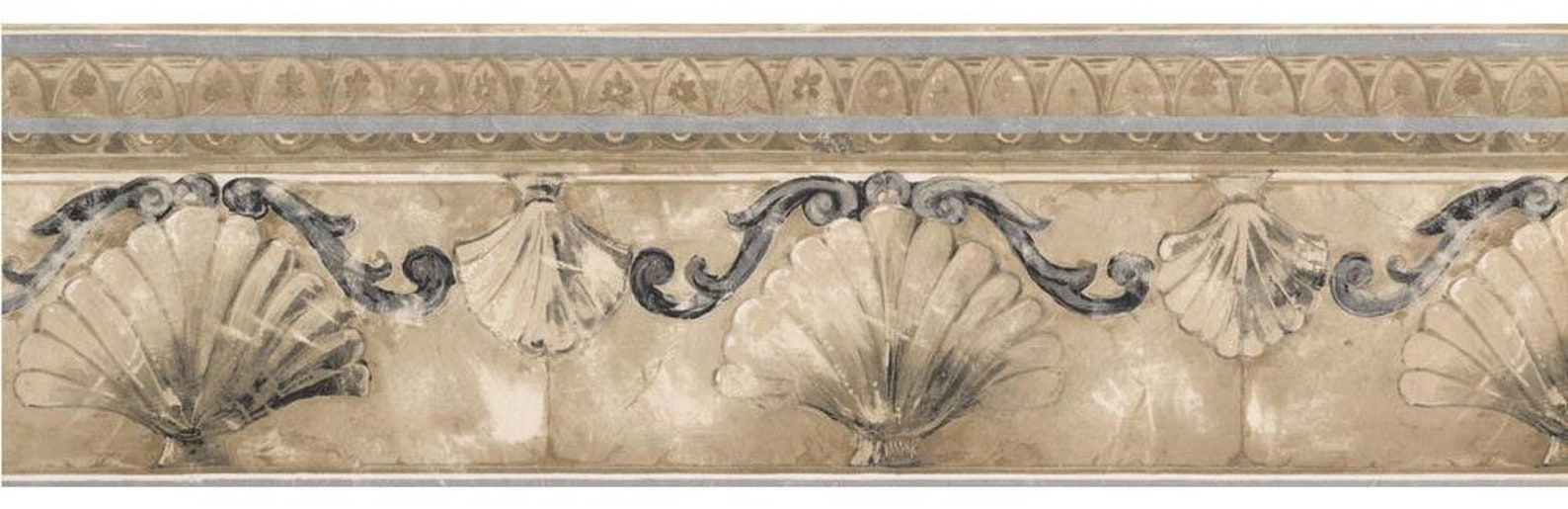 Shells and Scroll Wallpaper Border - Etsy