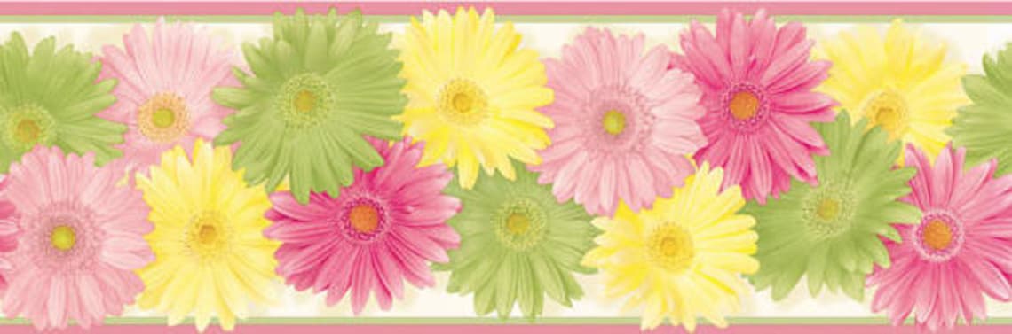 Daisy Chain Wallpaper Border - Etsy